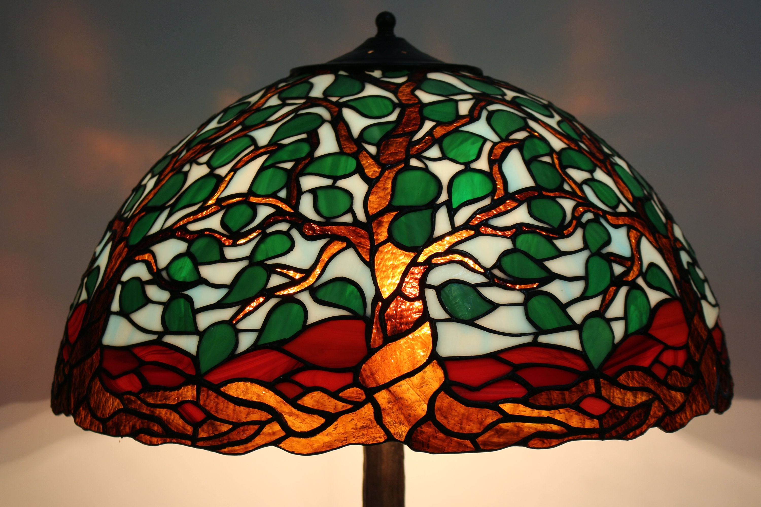 Tiffany Standing Lamp Tree, Affenbrotbaum - Etsy