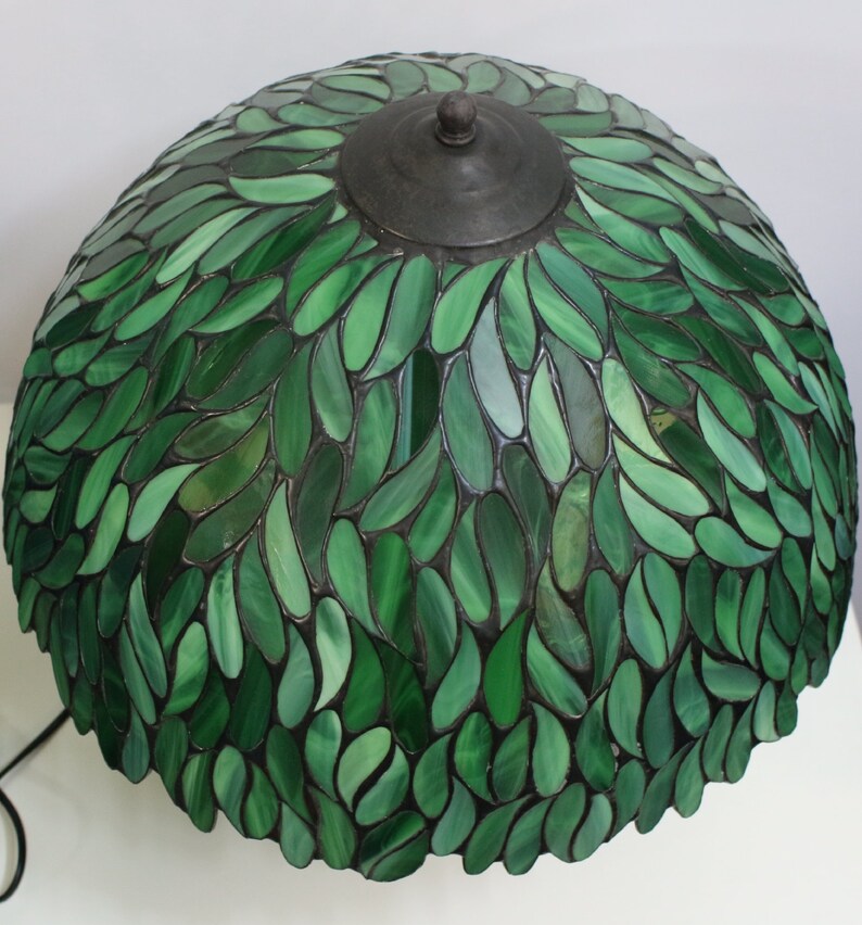 Tiffany Standing Lamp green Leaf - Etsy