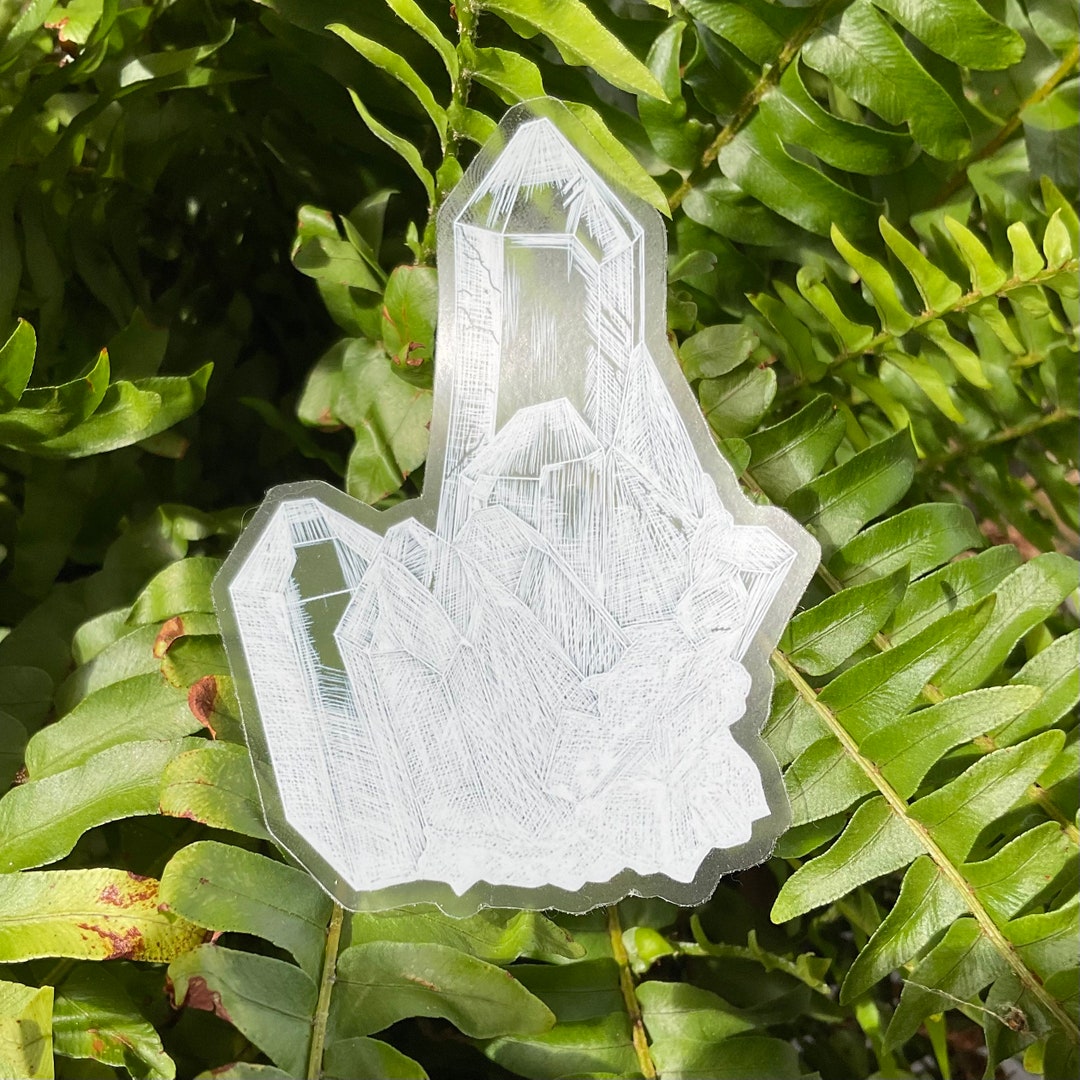 Transparent Vinyl Clear Quartz Sticker - Etsy