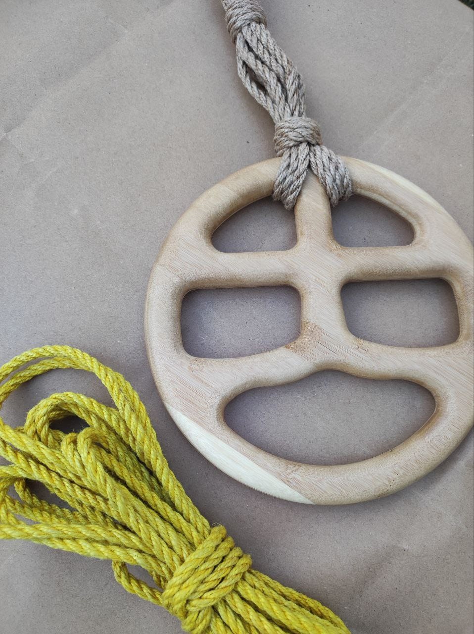 Shibari Suspension Ring "bamboo Samurai" – Wooden Kinbaku Ring With ...