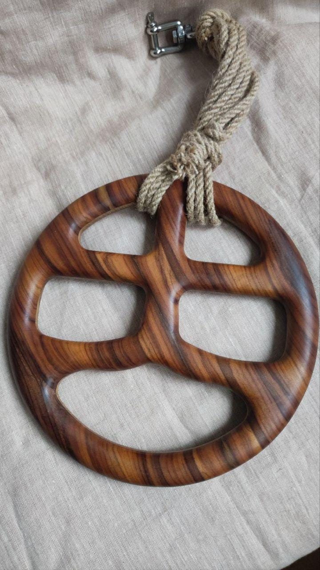 Shibari Suspension Ring "small Samurai" – Wooden Kinbaku Ring With ...