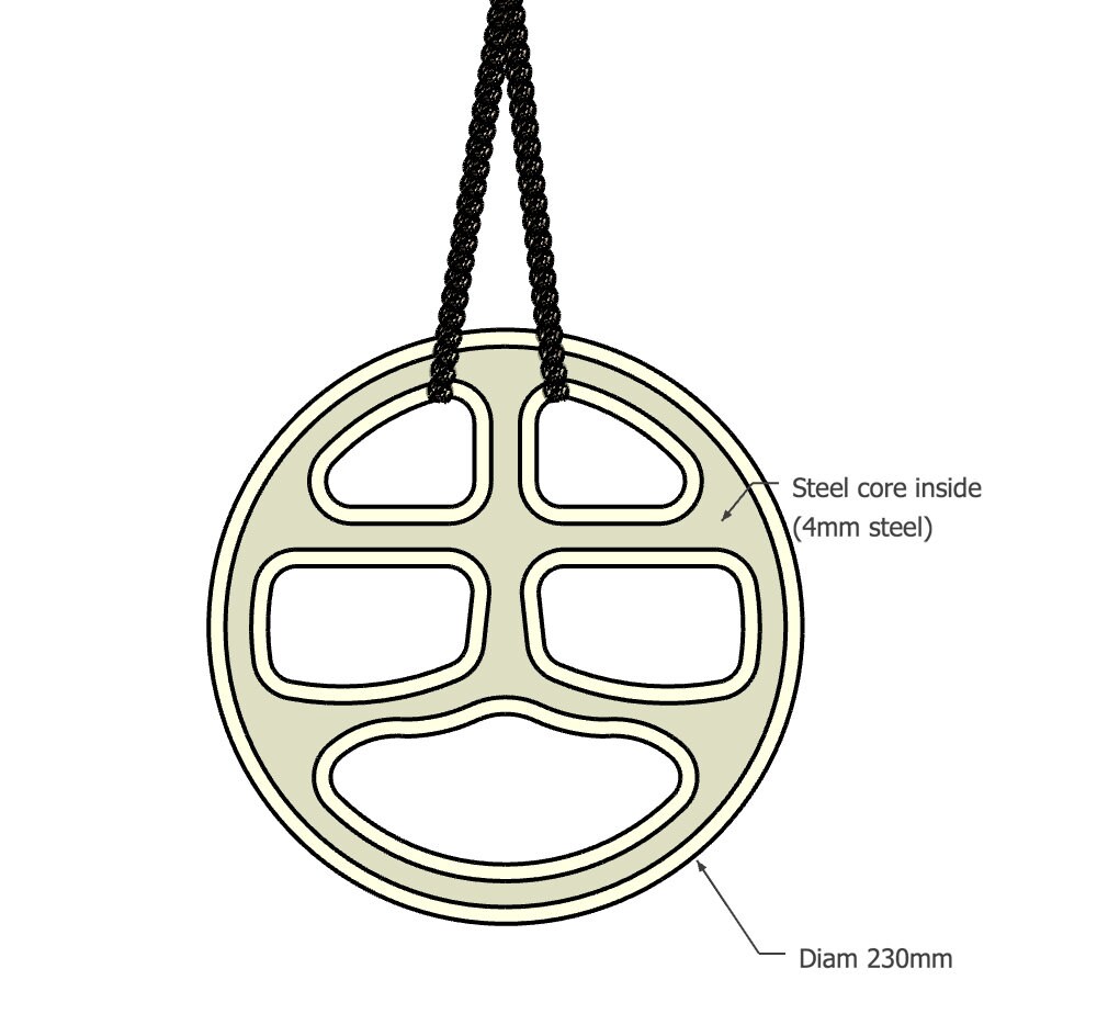 Shibari Suspension Ring "bamboo Samurai" – Wooden Kinbaku Ring With ...