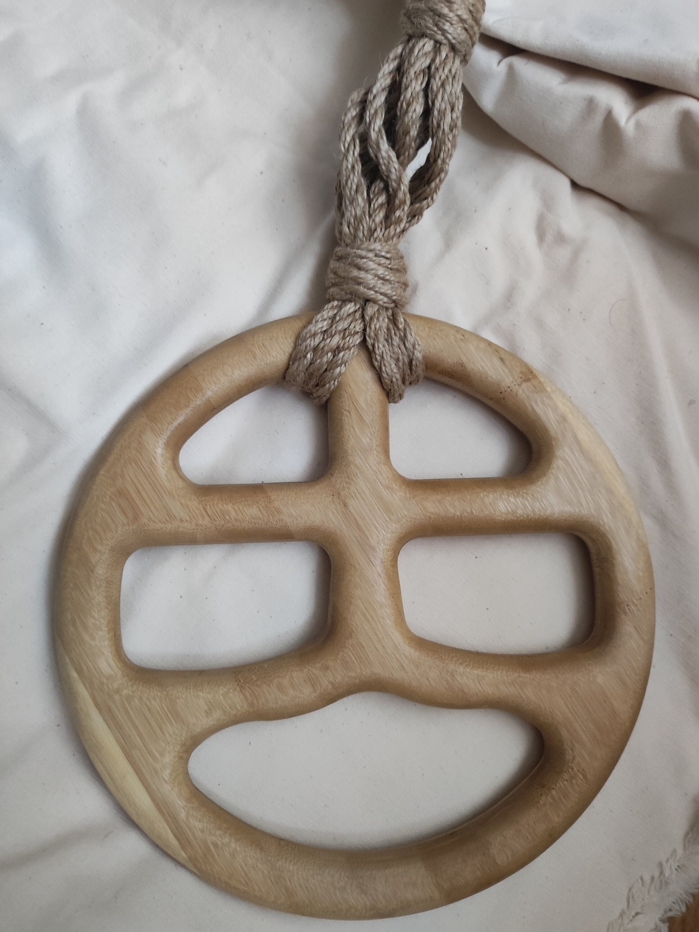 Shibari Suspension Ring "bamboo Samurai" – Wooden Kinbaku Ring With ...