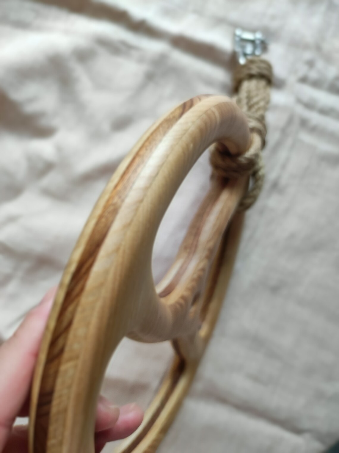 Shibari Suspension Ring "trixel" – Wooden Kinbaku Ring With Steel Core ...