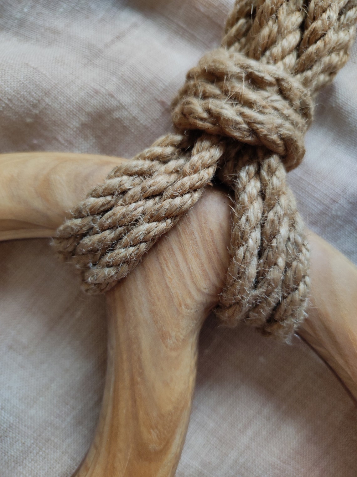 Shibari Suspension Ring "trixel" – Wooden Kinbaku Ring With Steel Core ...