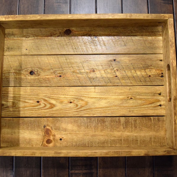 Reclaimed Wood Serving Tray - Etsy