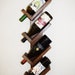 Vertical Wine Rack, Mahogany Wood Modern Wall Mounting Wine Rack - Etsy