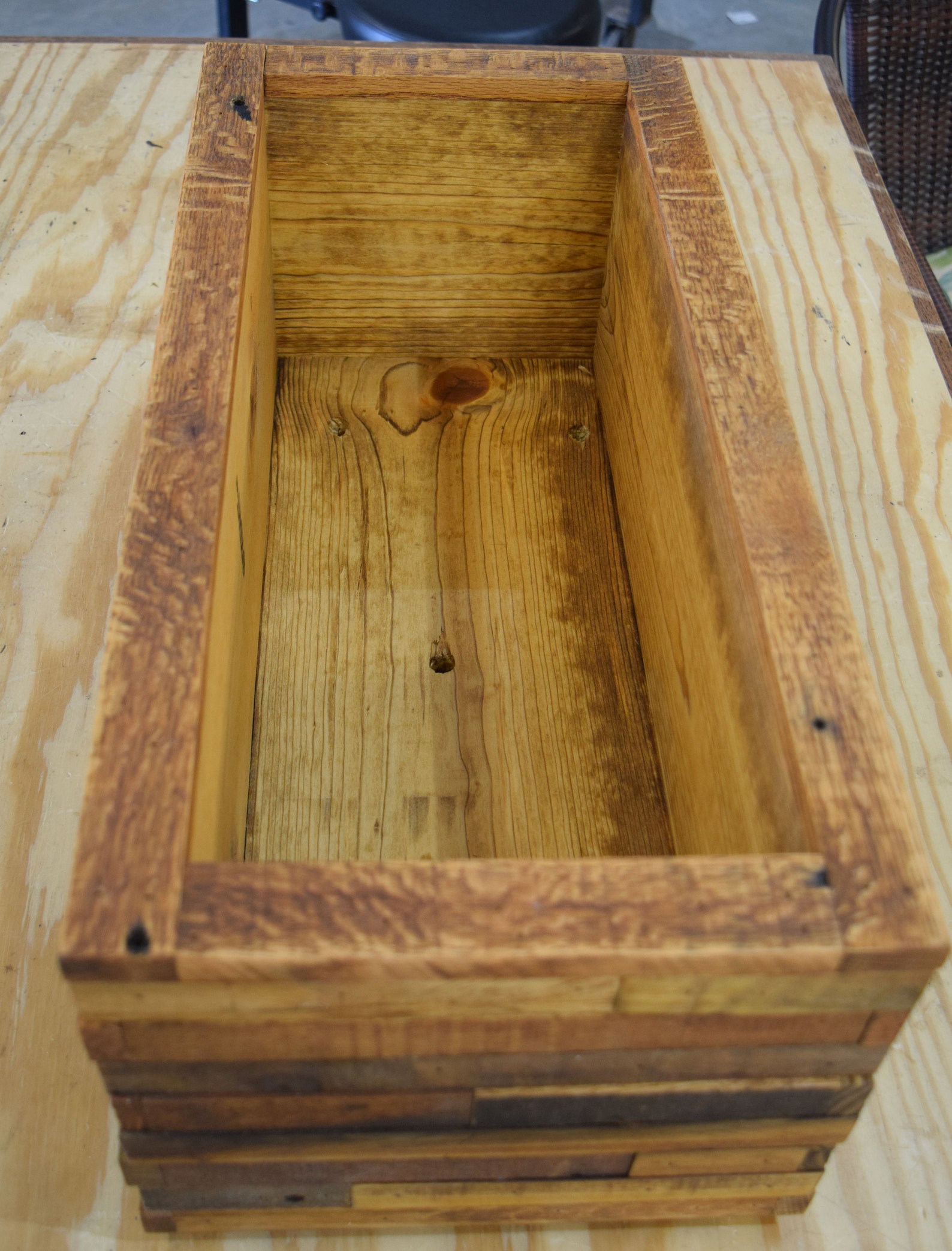 Rustic Reclaimed Wood Planter Flower Box Planter Wood - Etsy