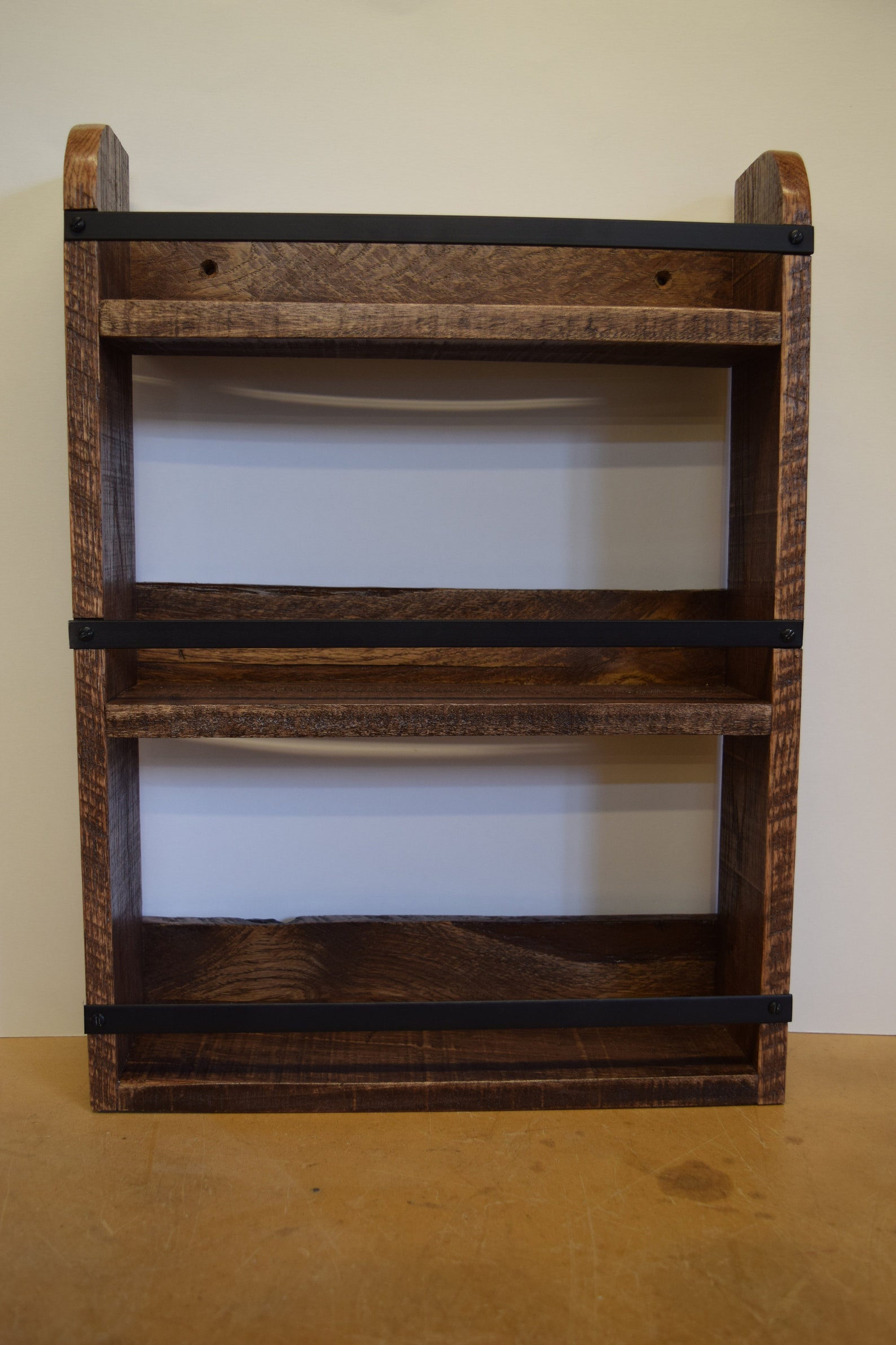Rustic Reclaimed Wood Spice Wall Rack, Essential Oil Storage - Etsy