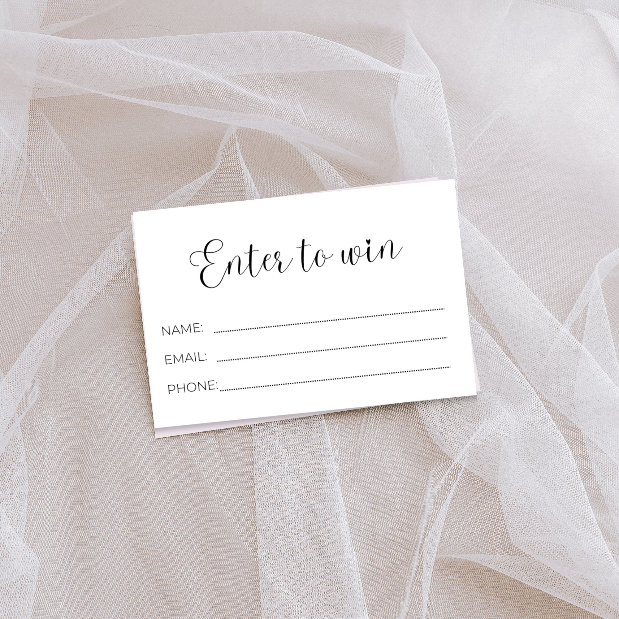 Raffle Ticket Template, Enter to Win Giveaway, Printable Personalized ...