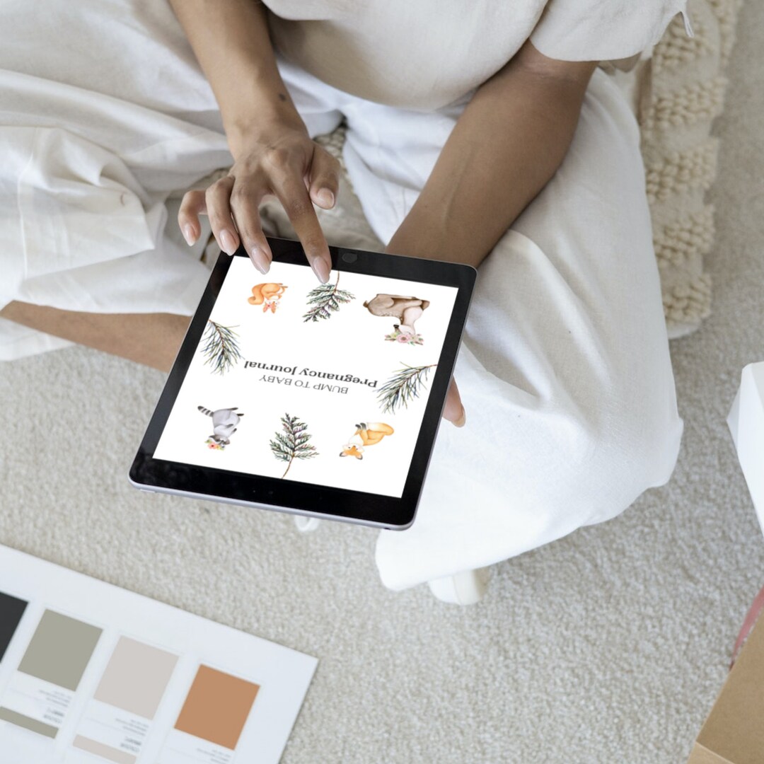 My Pregnancy Journal, Pregnancy Planner - Green Woodland - Gift for Mom ...