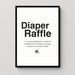 Printable Diaper Raffle Ticket and Sign Set, Baby Shower Games, Digital ...
