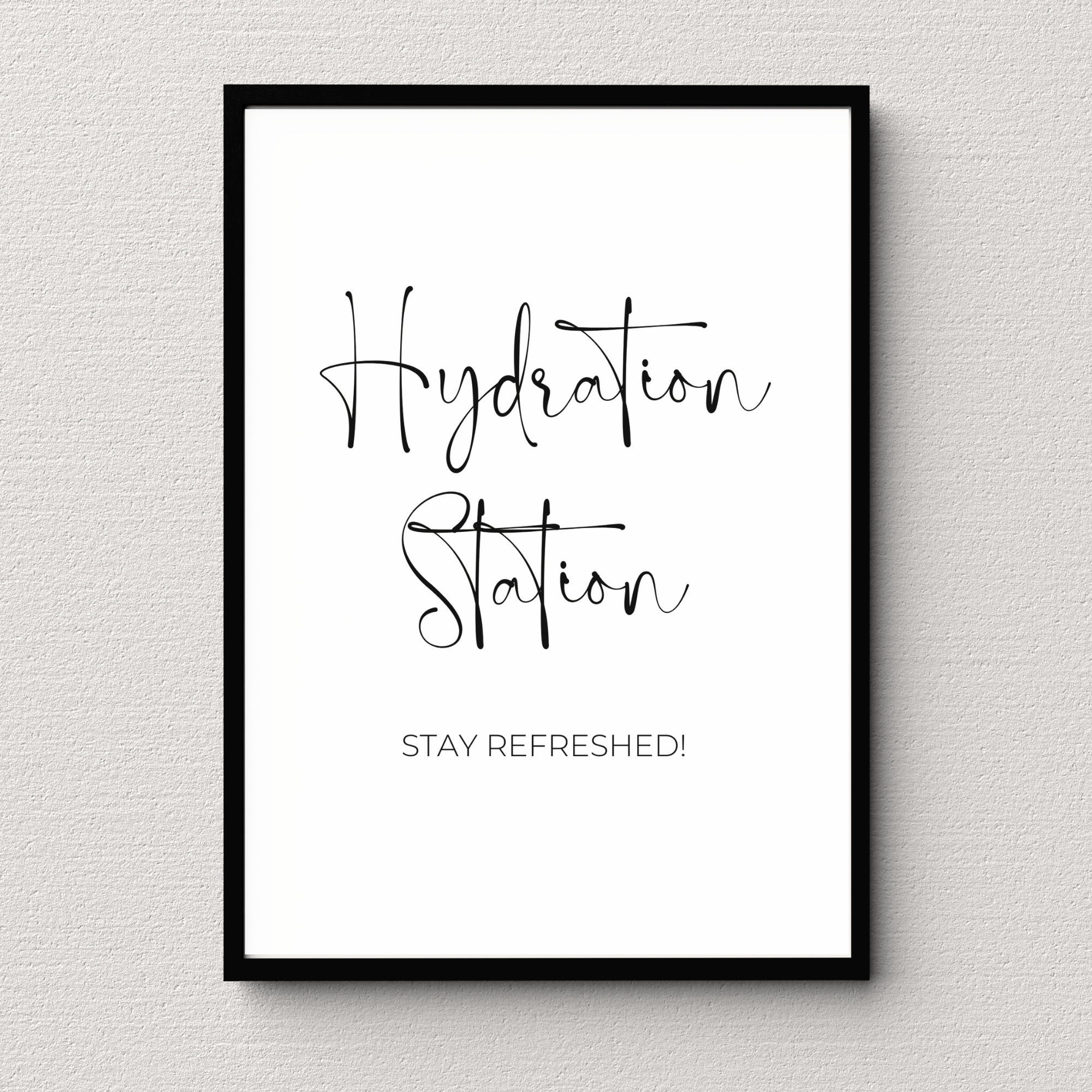 PRINTABLE Hydration Station Sign, Water Station Poster, Baby Shower ...