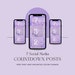 Editable Countdown to Launch Purple Instagram Feed Posts - Etsy
