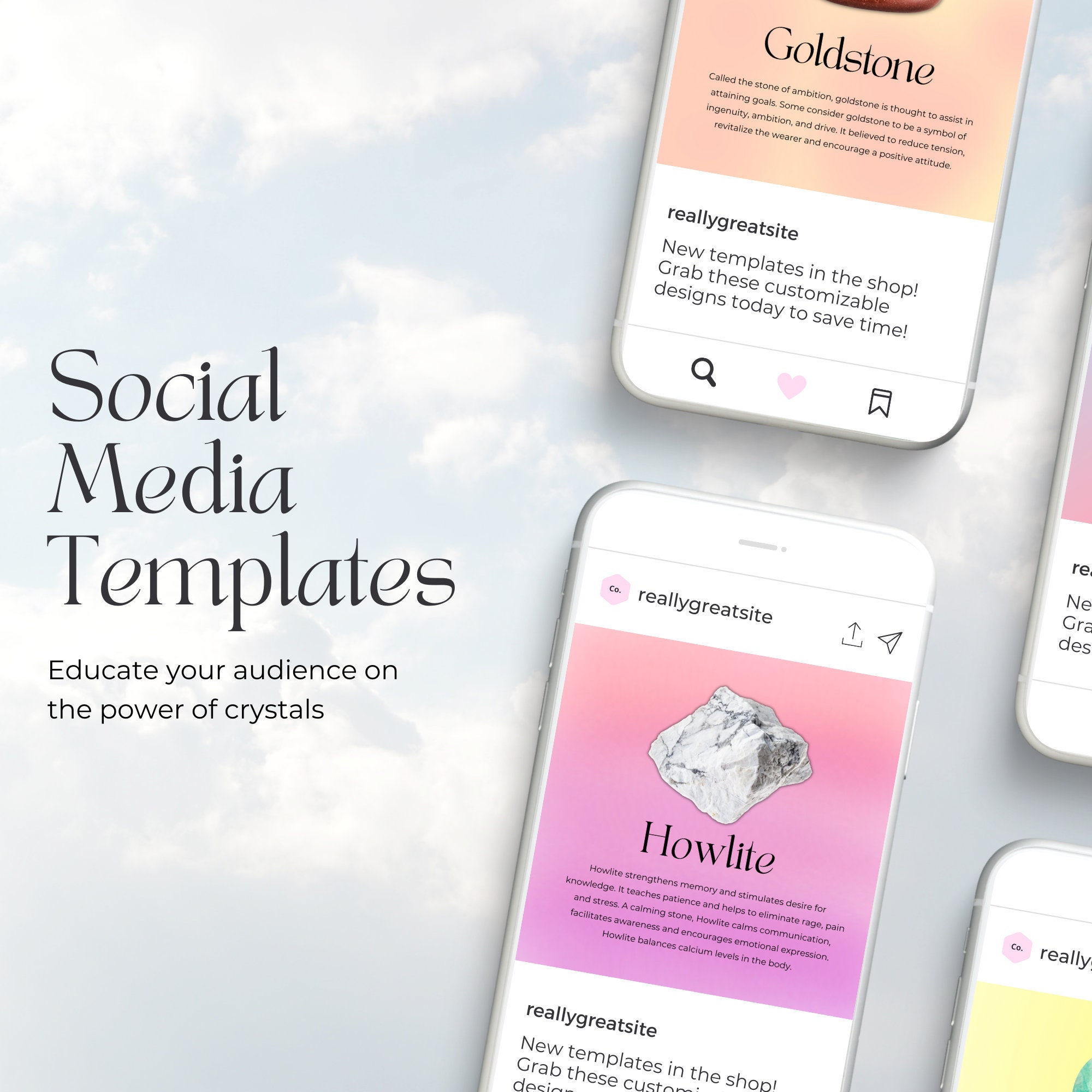 Editable Crystal Meaning Cards: Printable Gemstone Templates (digital ...