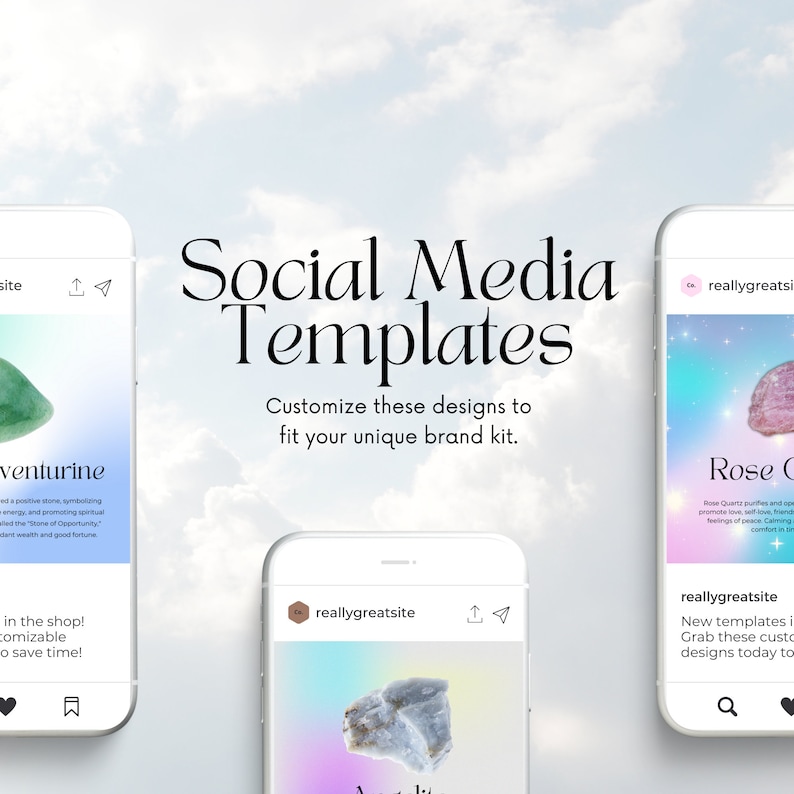 Editable Crystal Meaning Cards: Printable Gemstone Templates (digital ...