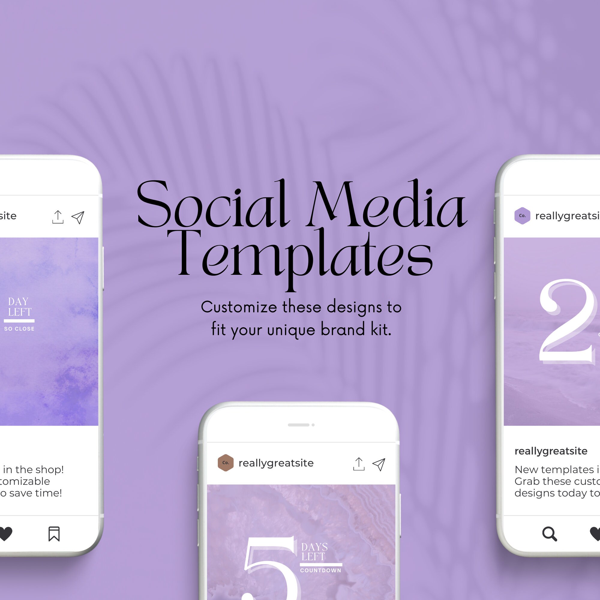 Editable Countdown to Launch Purple Instagram Feed Posts - Etsy