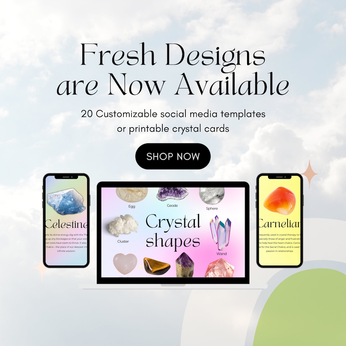 Editable Crystal Meaning Cards, Printable Gemstone Cards, Healing Stone ...