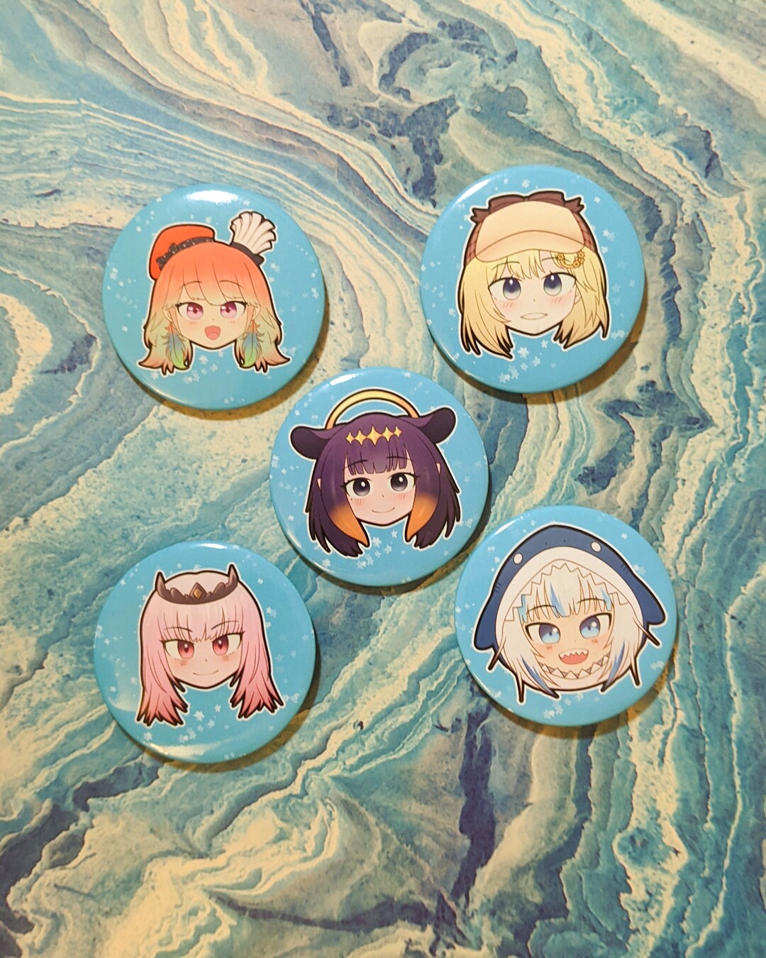 Anime Button Pins - Etsy