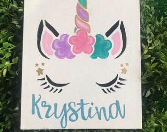 Unicorn painting | Etsy