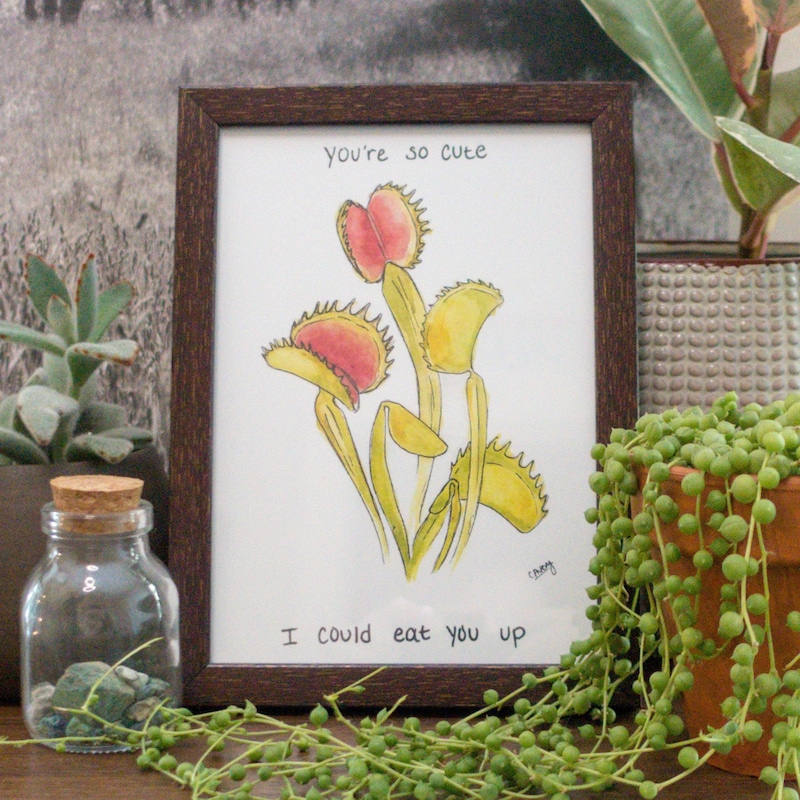 Venus Fly Trap Paintings - Etsy