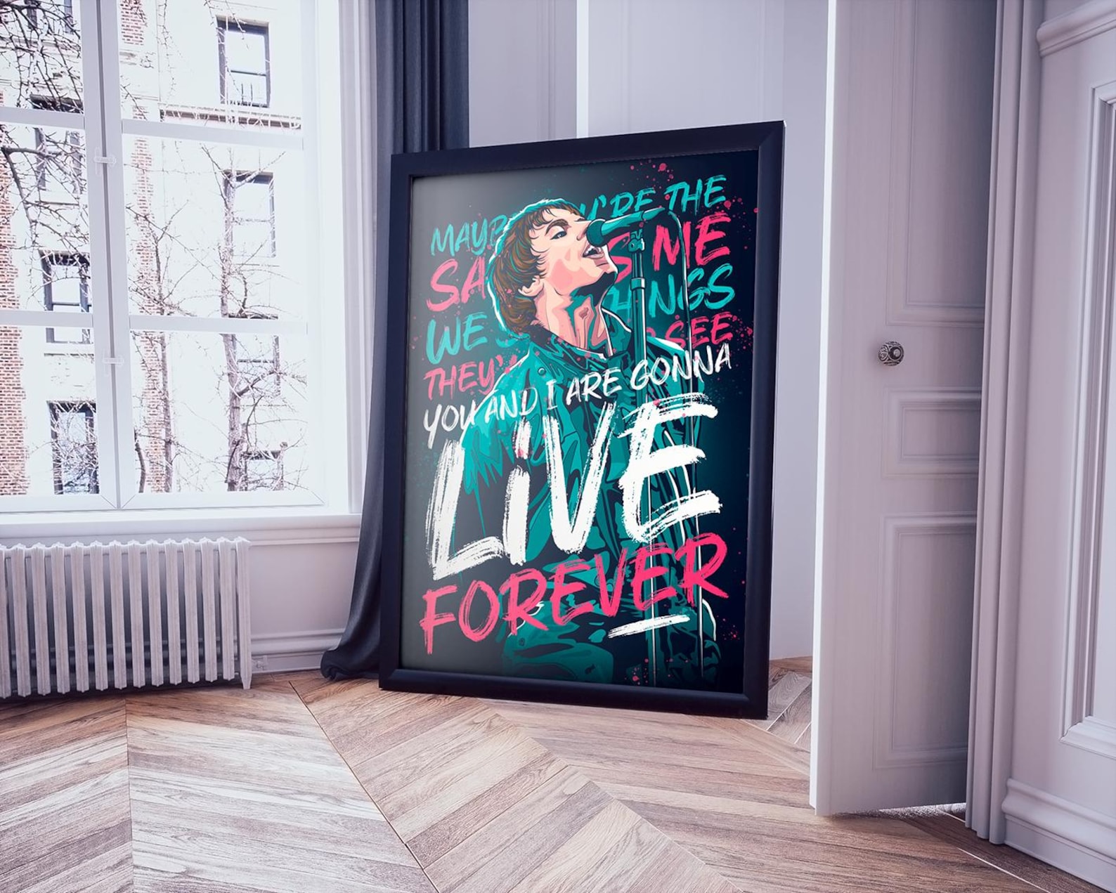Live Forever, Liam Gallagher, Oasis Poster Print - Etsy