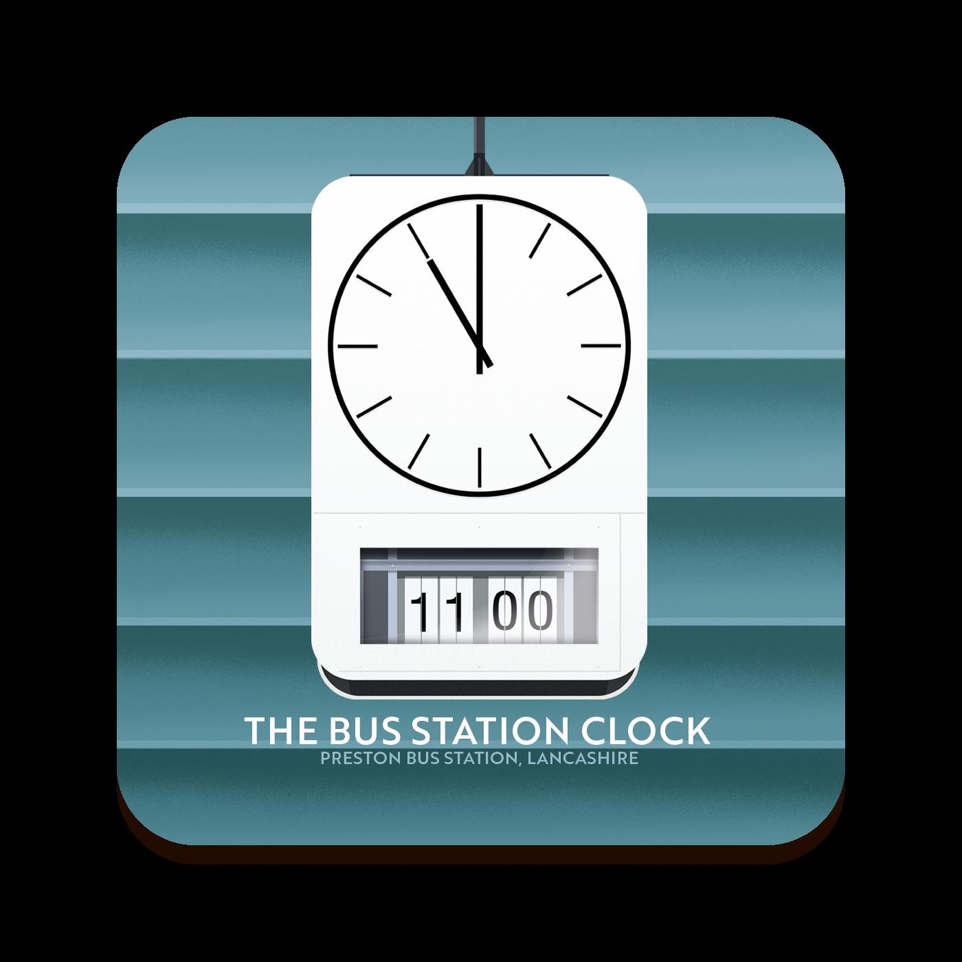 The Bus Station Clock Coaster - Etsy