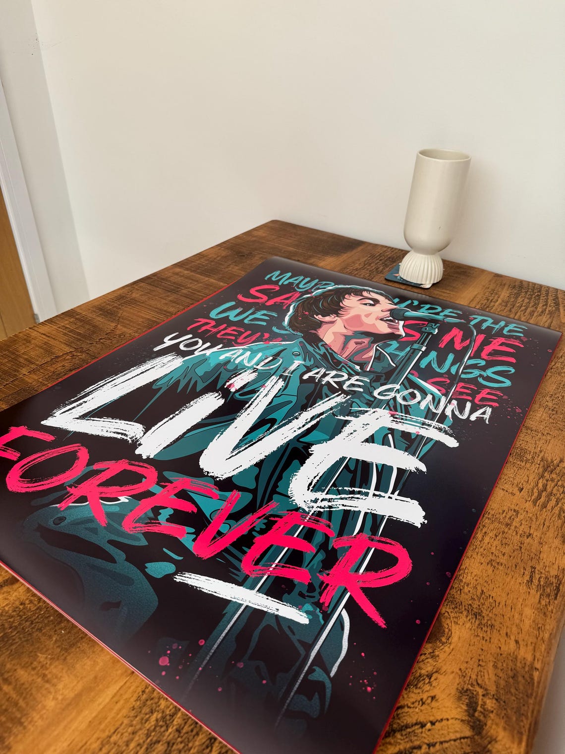 Live Forever, Liam Gallagher, Oasis Poster Print - Etsy