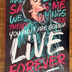 Live Forever, Liam Gallagher, Oasis Poster Print - Etsy