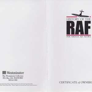 History of the RAF - Proof Silver Coin Set (15 Coins) - Etsy