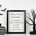 Halloween Party Decor Bundle, Digital Downloads, Printable Art, Spooky ...