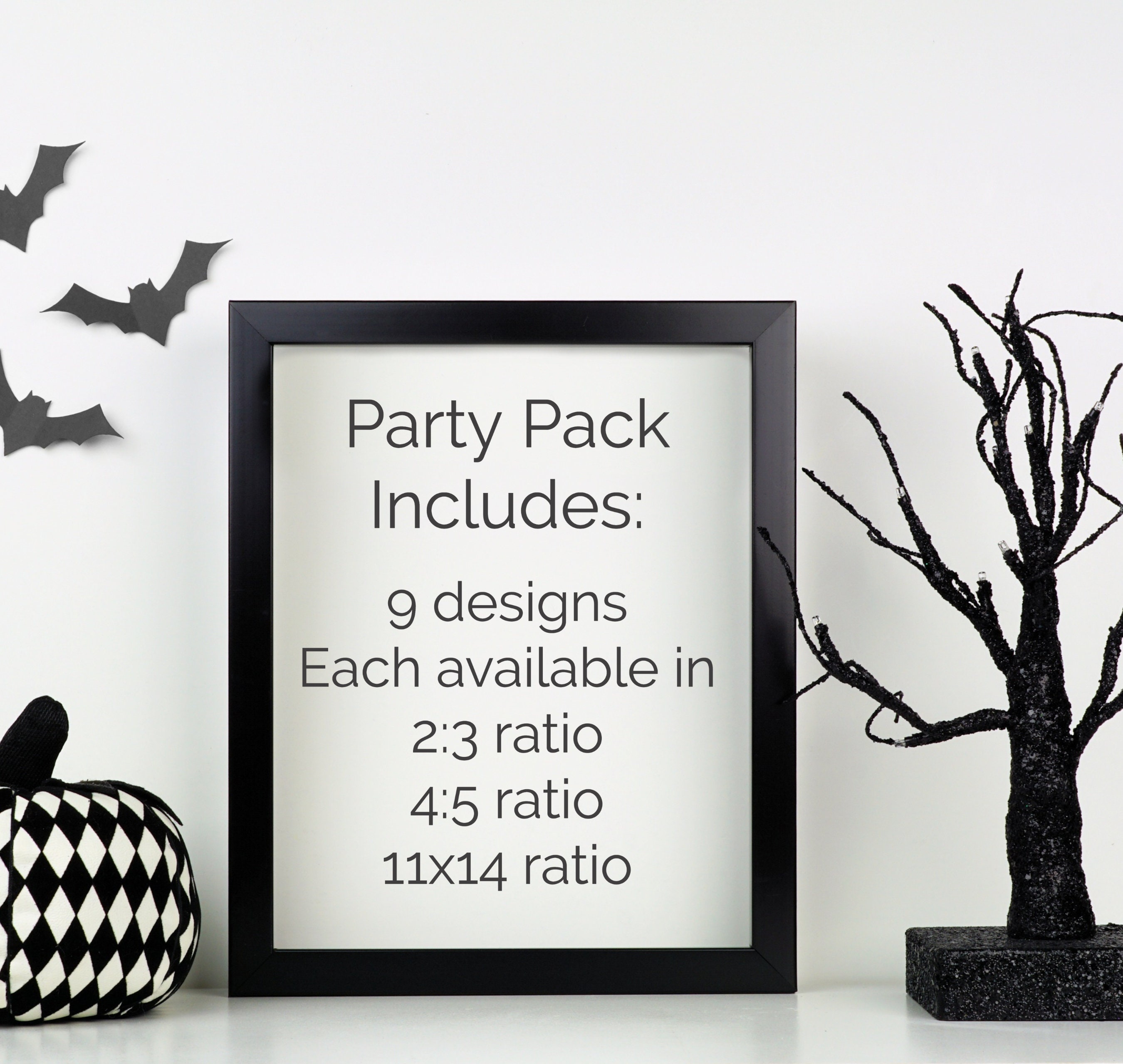 Halloween Party Decor Bundle, Digital Downloads, Printable Art, Spooky ...