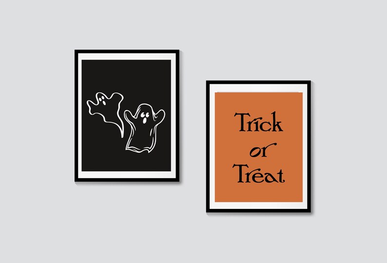 Halloween Party Decor Bundle, Digital Downloads, Printable Art, Spooky ...