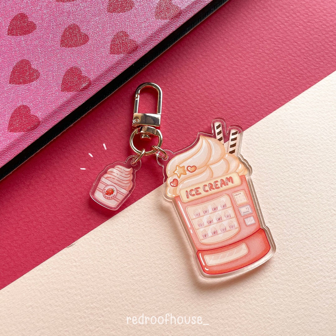 Ice Cream Vending Machine Acrylic Keychain Acrylic Keychain - Etsy