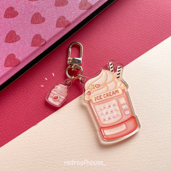 Ice Cream Vending Machine Acrylic Keychain Acrylic Keychain - Etsy