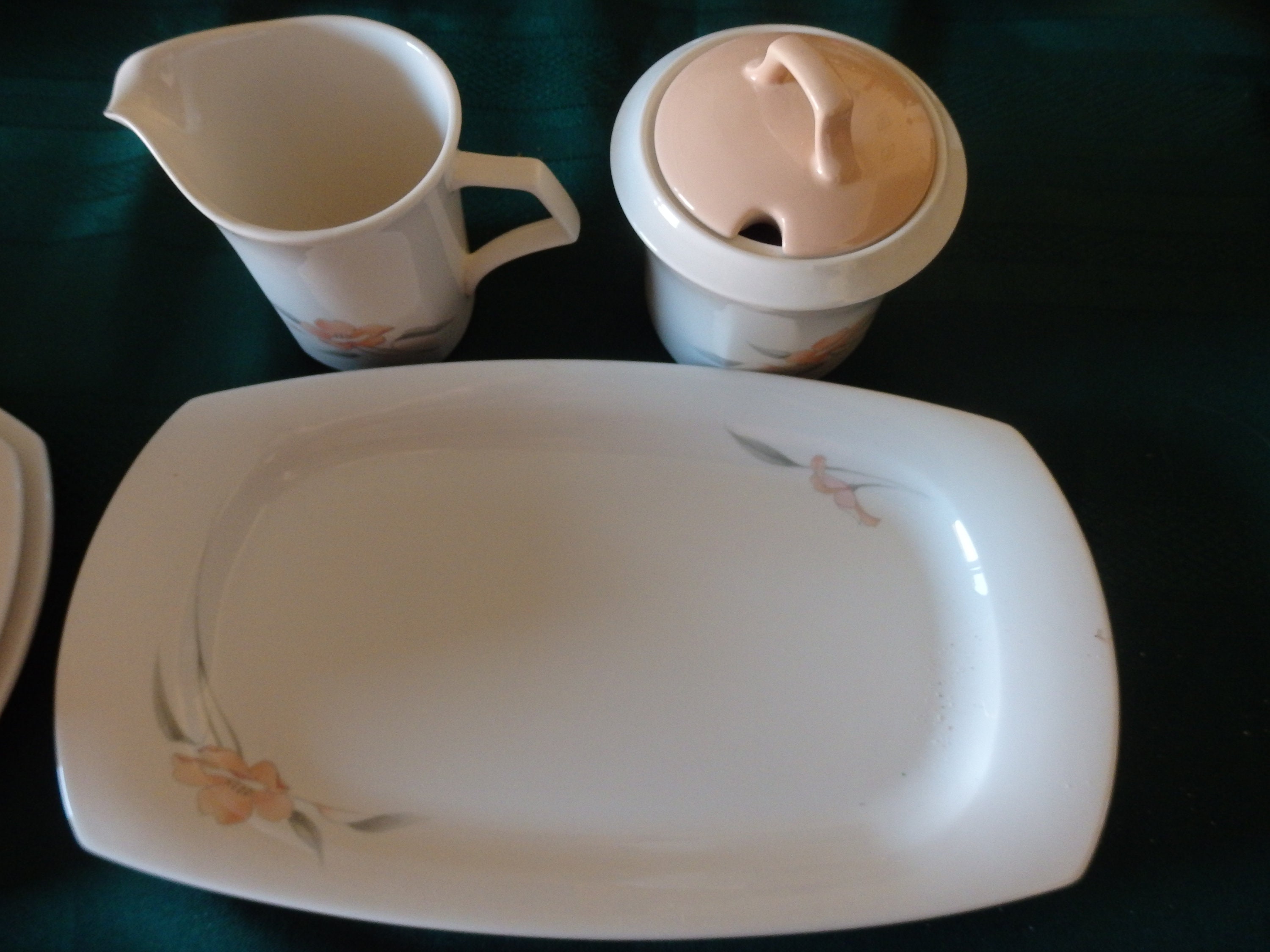 Peachglow by Nikko Company Japan Quadrille Tea Set - Etsy