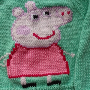 NEW - Peppa Pig Hand Knitted Jumper Sizes 2 to 6 - Etsy