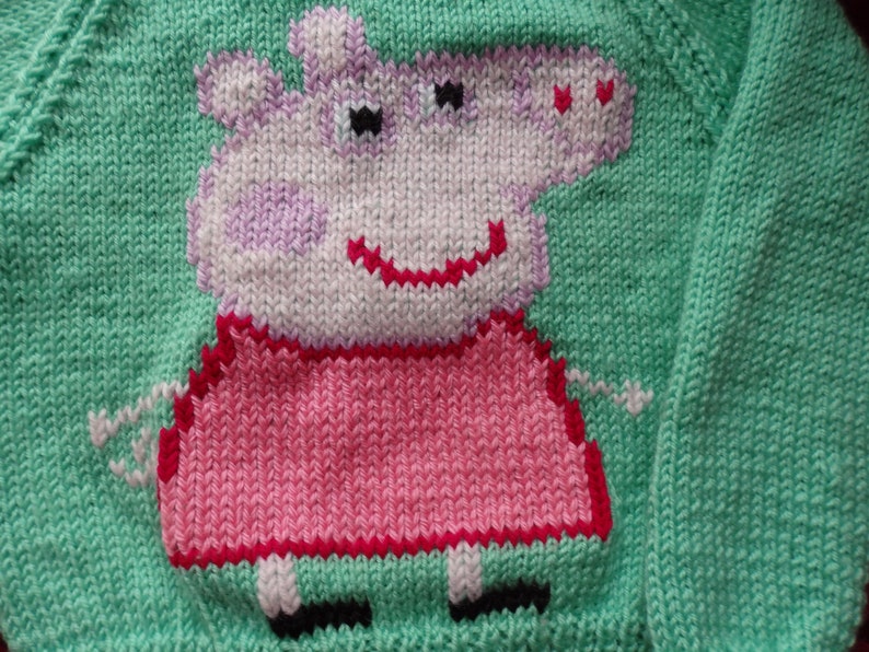 NEW - Peppa Pig Hand Knitted Jumper Sizes 2 to 6 - Etsy