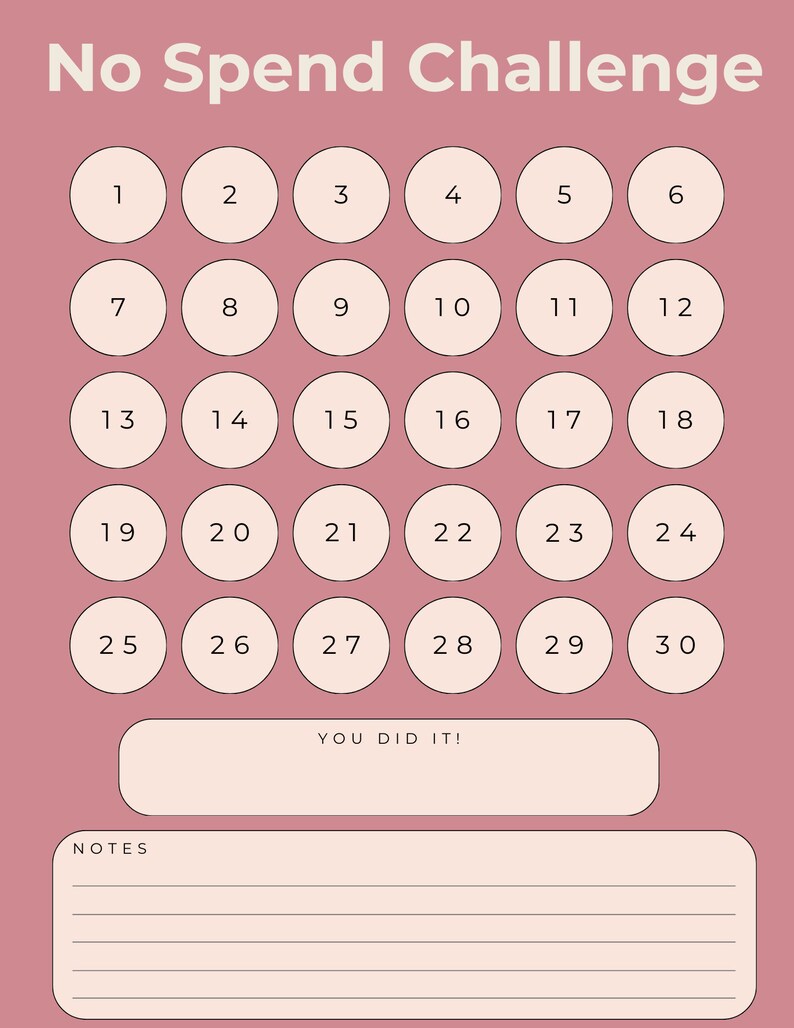 Savings Challenge Digital PDF Printables - Etsy