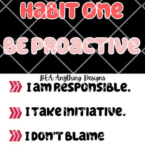 7 Habit Posters- Checkerboard - Etsy