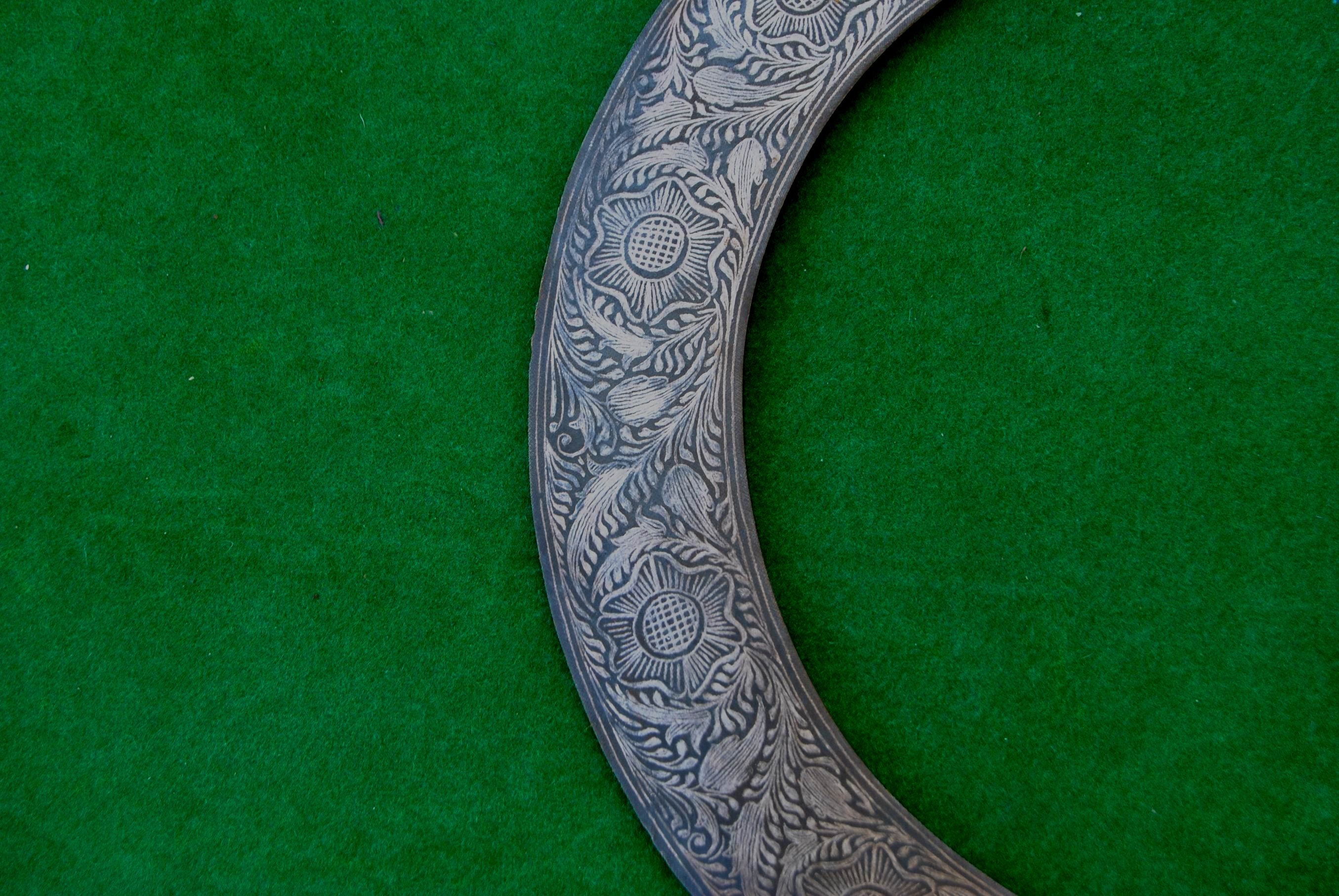 Rare Vintage Sikh Chakram silver damascened steel QUOIT Disk | Etsy