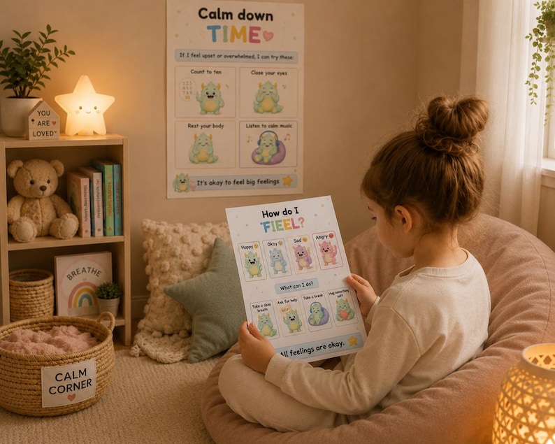 ADHD Routine Chart for Kids | Visual Schedule Printable | Morning and ...