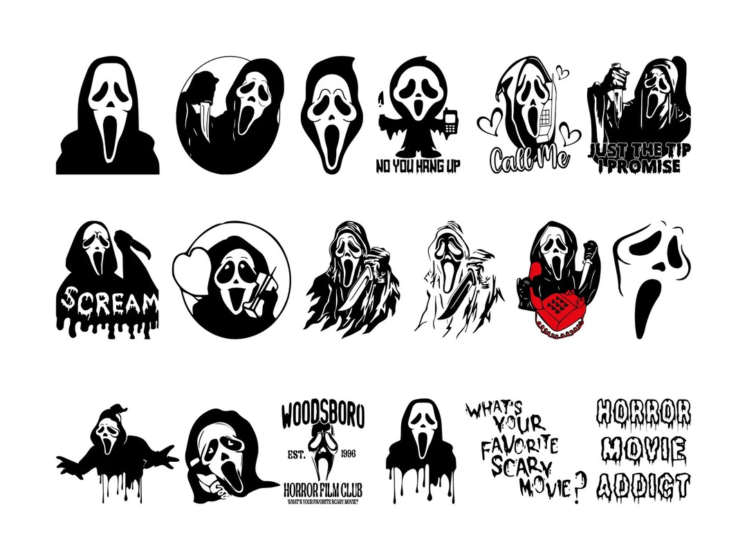 Scream svg Ghost face svg Scream You Hang up SVG Scream - Etsy Portugal