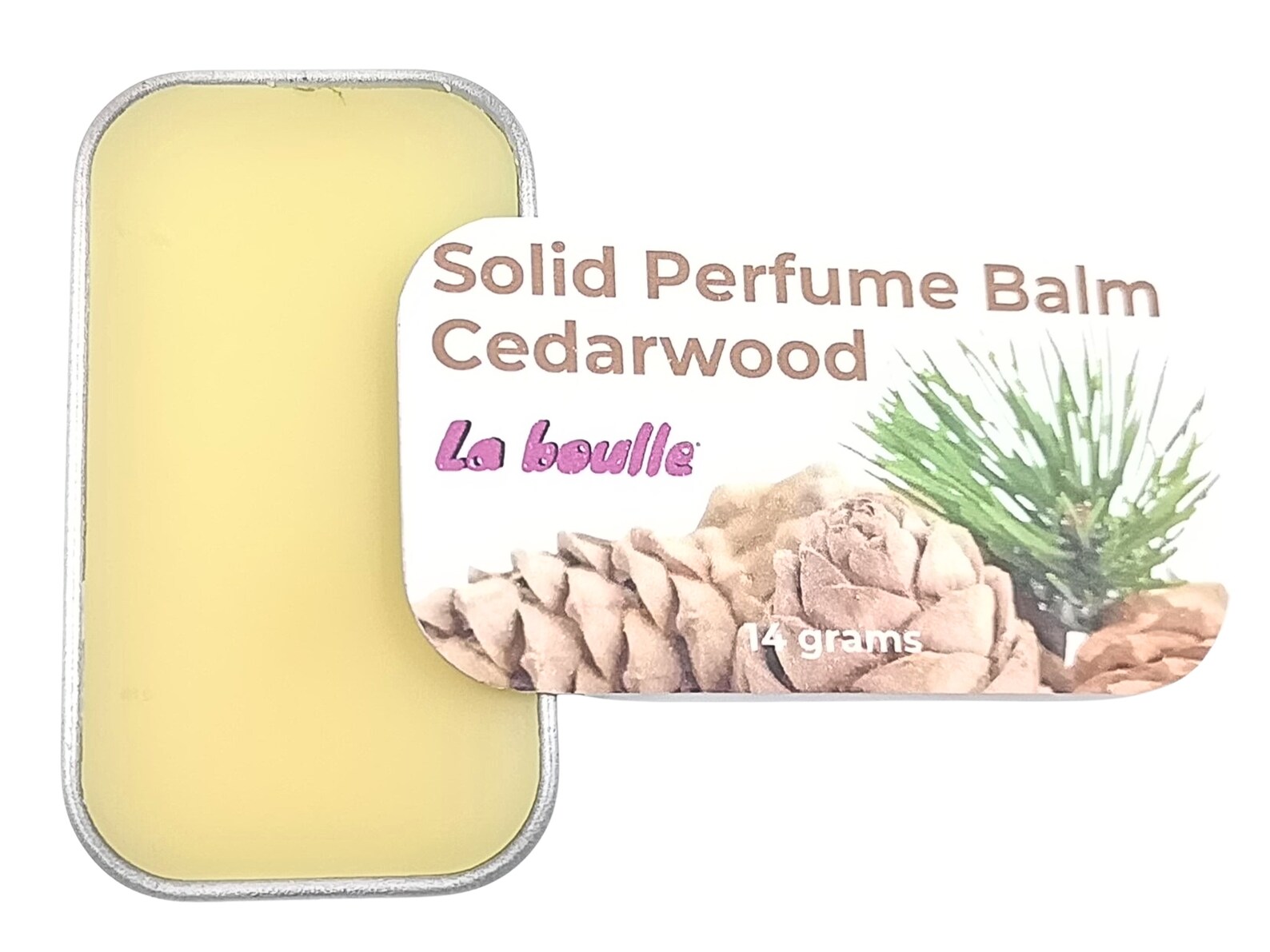 Cedarwood Solid Natural Perfume Balm. for Sensitive Skin. Handmade ...