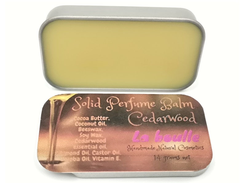 Cedarwood Solid Natural Perfume Balm. for Sensitive Skin. - Etsy