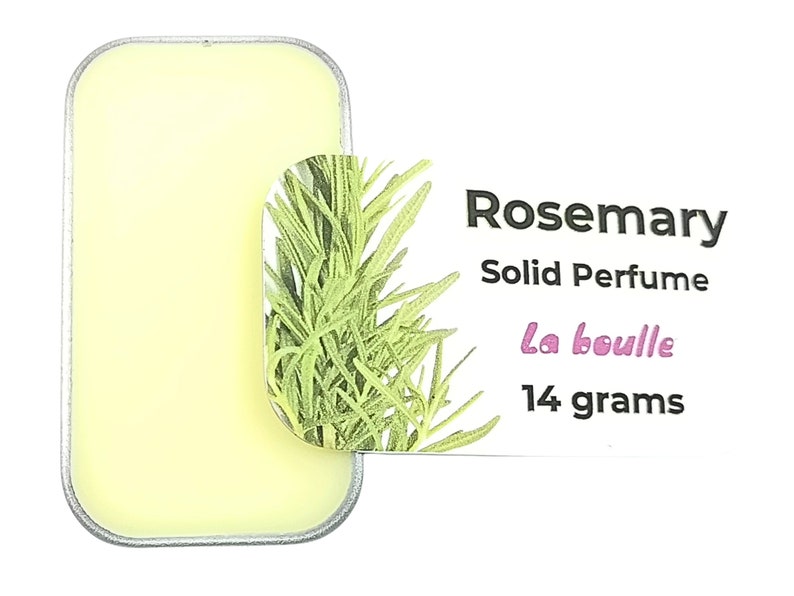Rosemary Solid Natural Perfume Balm. for Sensitive Skin. Handmade ...