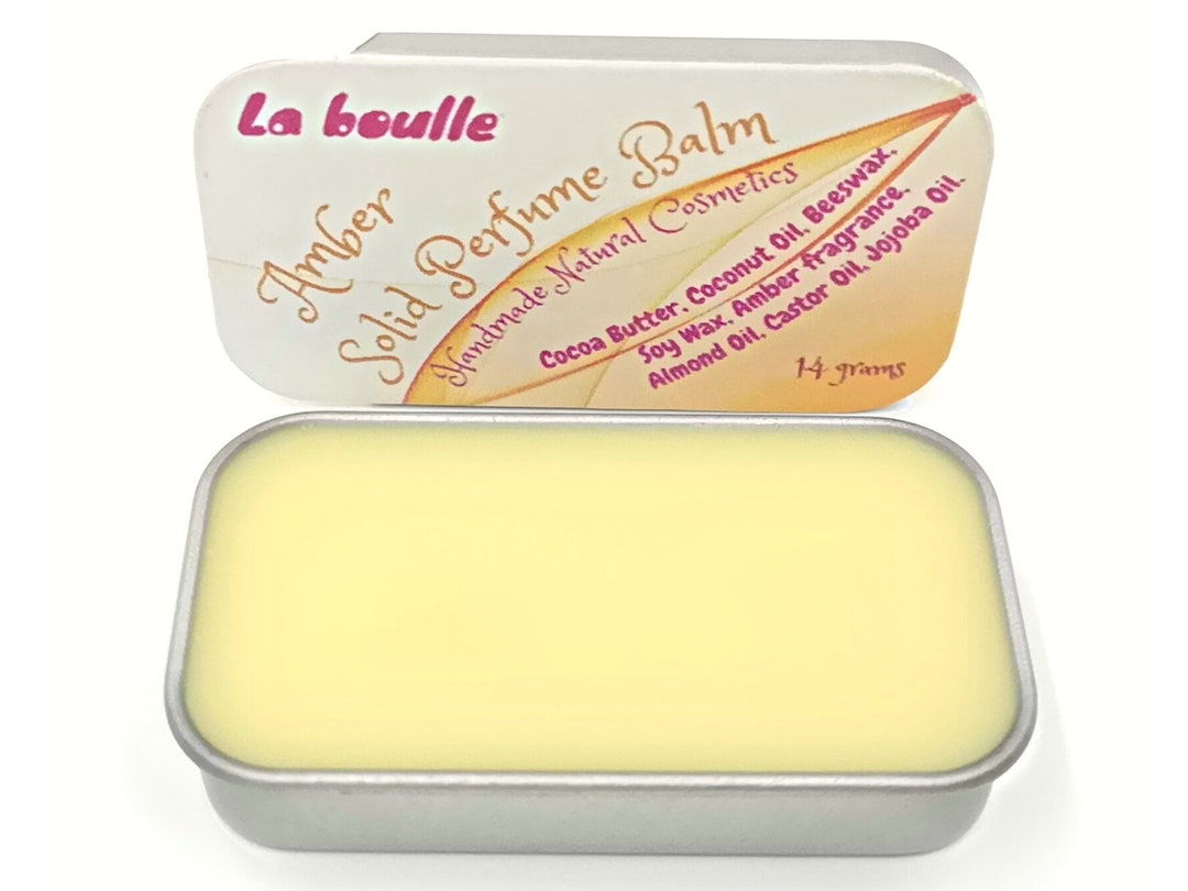 Amber Solid Natural Perfume Balm. for Sensitive Skin. Handmade Natural ...