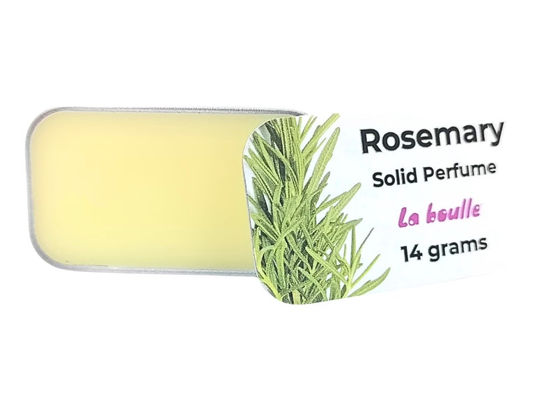 Rosemary Solid Natural Perfume Balm. for Sensitive Skin. Handmade ...