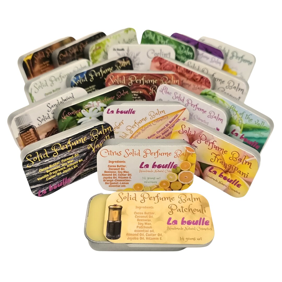 Solid Perfume Balms. 14 Gr. Only Natural Ingredients. Long Lasting ...