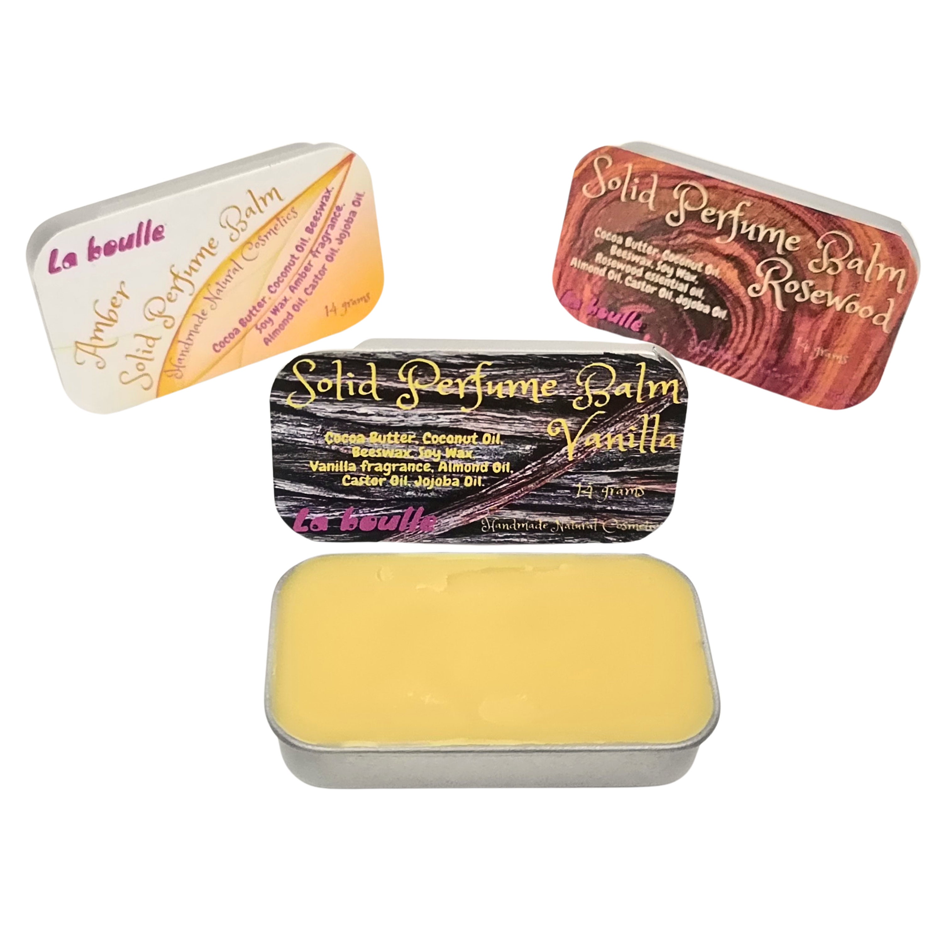 Solid Perfume Balms. 14 Gr. Only Natural Ingredients. Long Lasting Fragrances. Handmade in UK ...